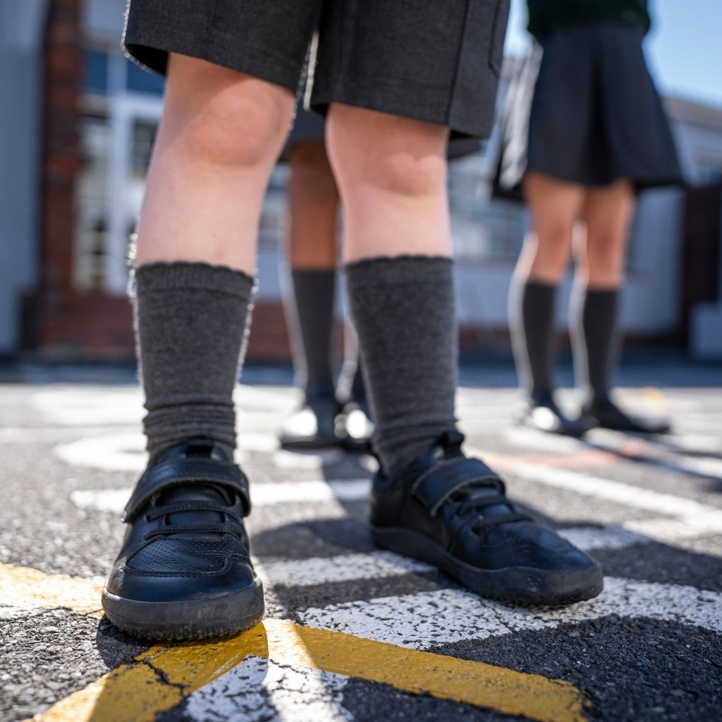 Vivobarefoot - Primus Ludo School - Obsidian – Bprimal Footwear