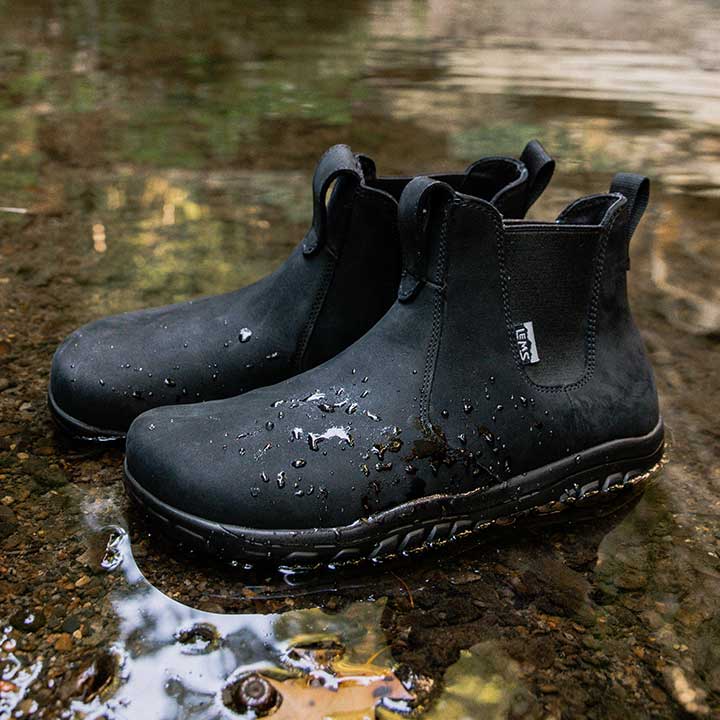 Lems - Chelsea Boot Waterproof - Obsidian (Unisex) – Bprimal Footwear